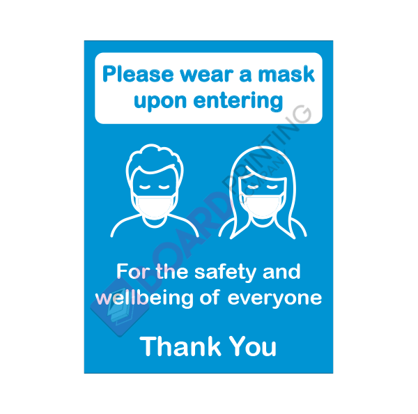 Please Wear A Mask upon Entering | Covid-19 Signage